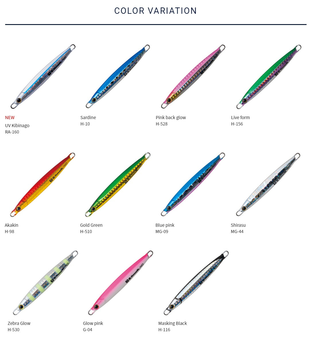 PALMS THE SMELT 40gm & 60gm – Fishing Buddy Singapore